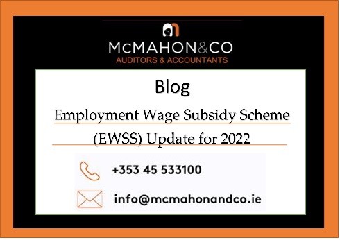 Employment Wage Subsidy Scheme (EWSS) - UPDATE - McMahon & Co