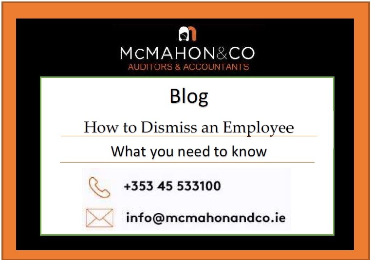 How to Dismiss an Employee - Key Steps to follow - McMahon & Co