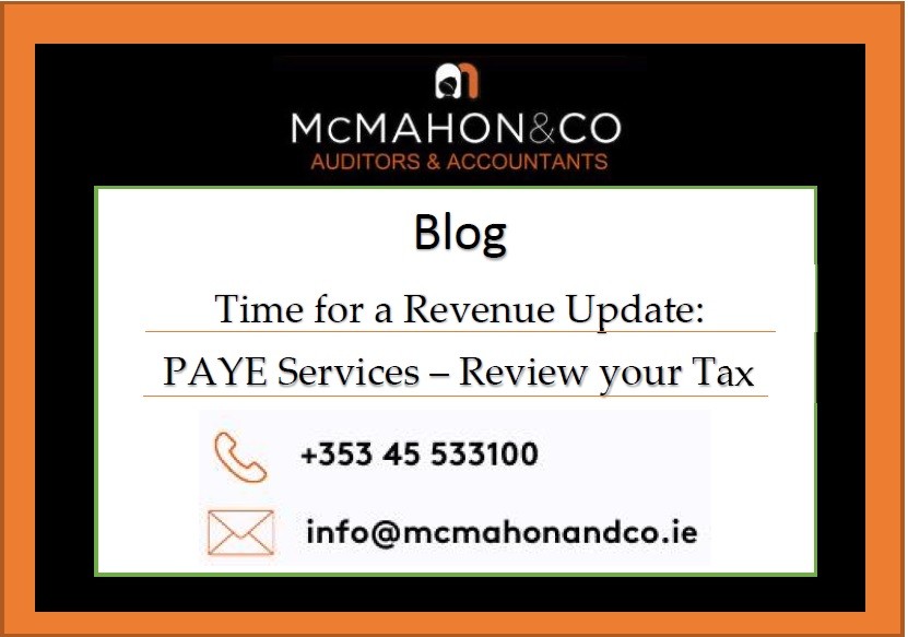 eBrief No: 73/22 – PAYE Services - Review your PAYE Tax - McMahon & Co