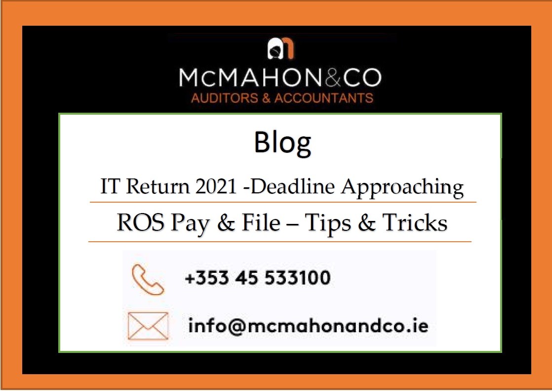 ROS Pay & File Income Tax 2021 - Tips and Tricks - McMahon & Co